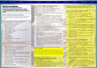 DOLE DILEEP Brochure | PDF | Government Support and Welfare | Financial ...