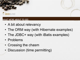 [Dolenc] Hibernate vs. iBatis | PDF