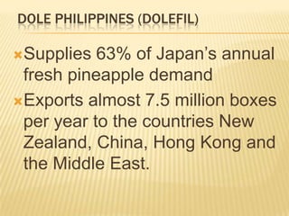 DOLE PHL | PPTX