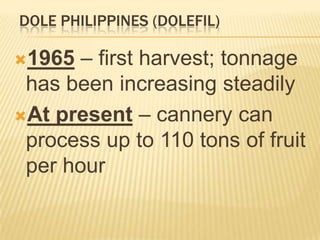 DOLE PHL | PPTX