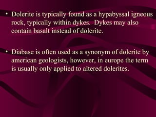 Dolerite | PPT