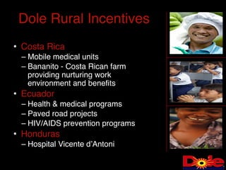 Dole Sustainability Analysis | PDF