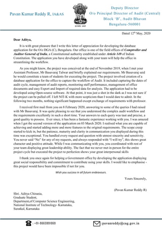 Letter of appreciation | PDF