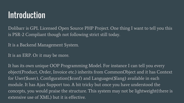 Dolibarr module development | PPT