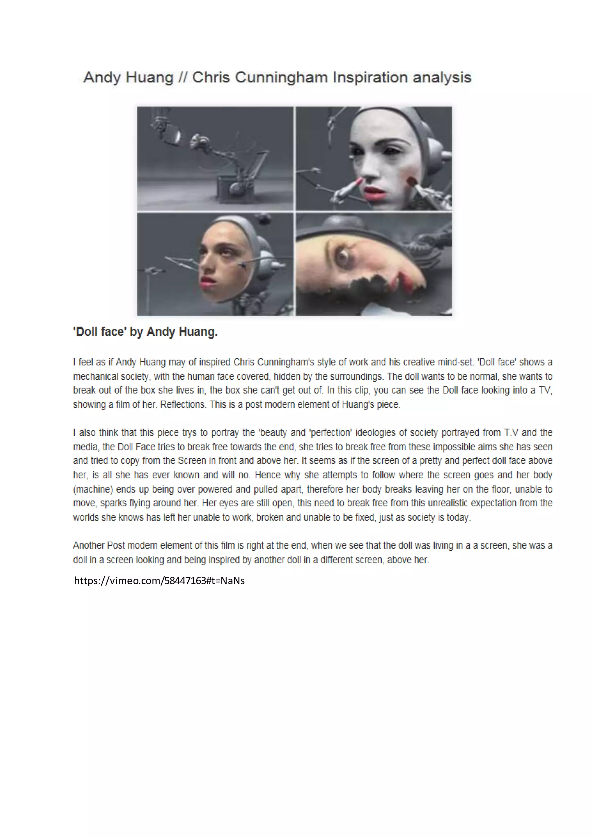 Doll face by Andy Huang | DOCX