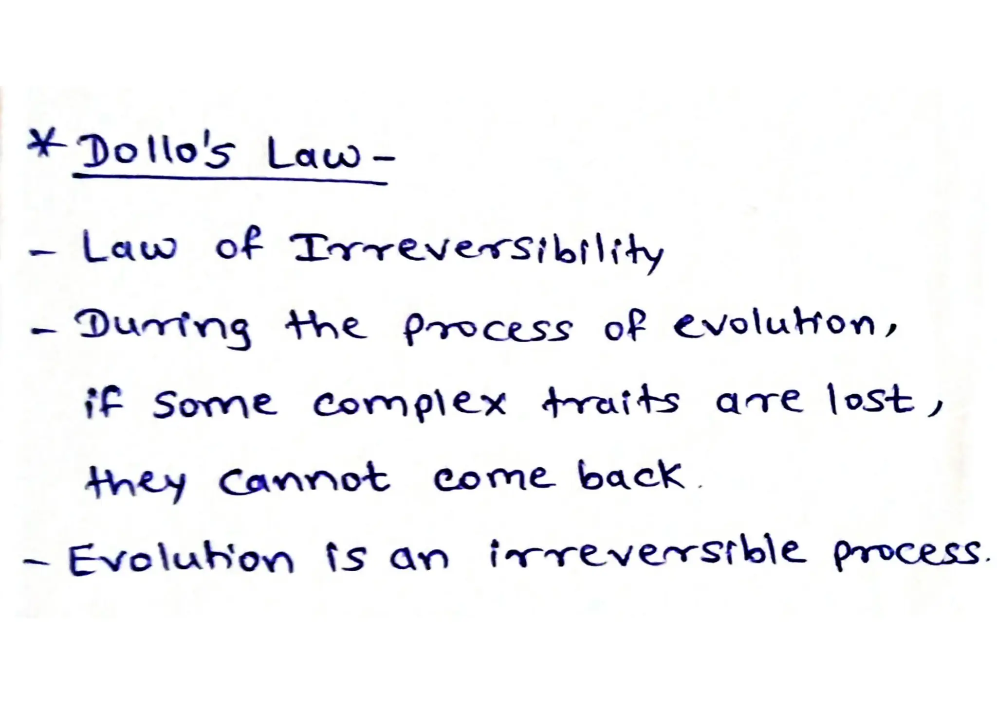 Dollo's Law / Law of Irreversibility | PDF