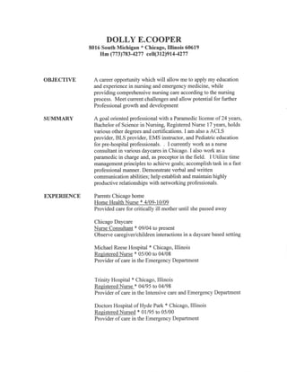 Dolly Cooper Resume | PDF