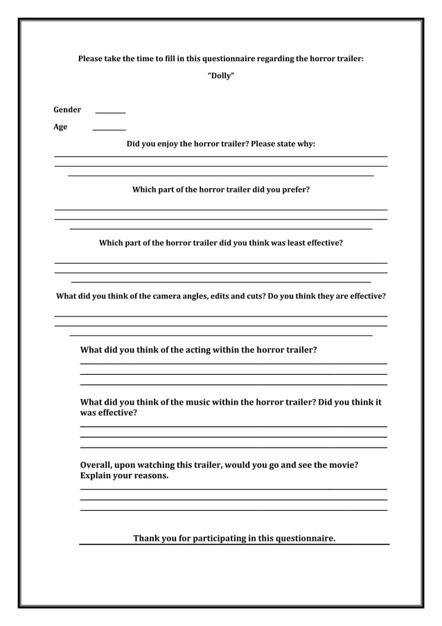 Dolly Questionnaire (open) | DOCX