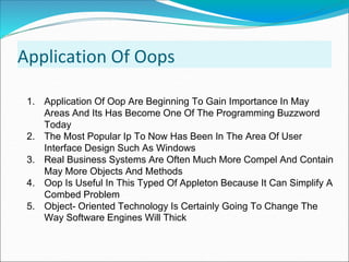 ORIENTED PROGRAMMING Dolly rajput | PPT