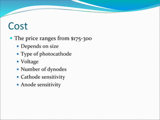 PHOTOMULTIPLIER Dolly rajput ppt(1) | PPT