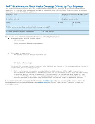 DOL model notice for exchange | PPT