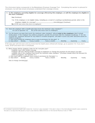 DOL model notice for exchange | PPT