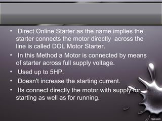 Dol motor starter | PPT
