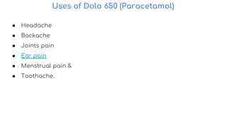 Dolo 650 (paracetamol) | PDF