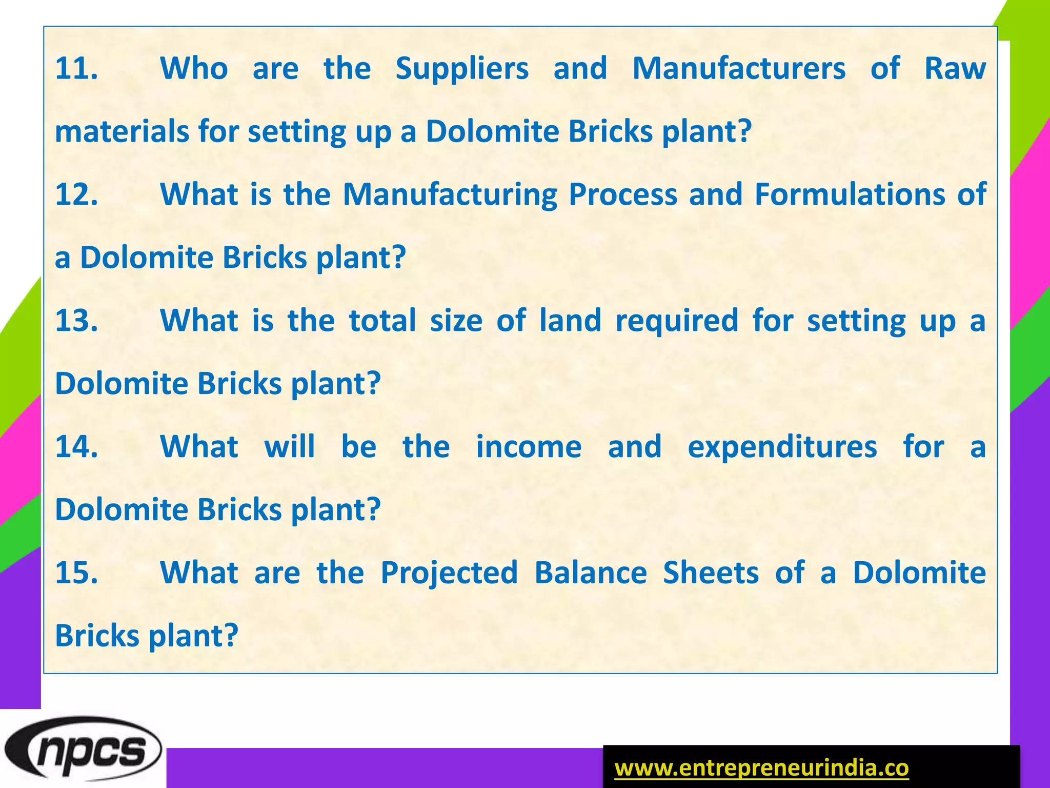 Dolomite Bricks, Dolomite Refractory Bricks, Fire Bricks Manufacturing ...