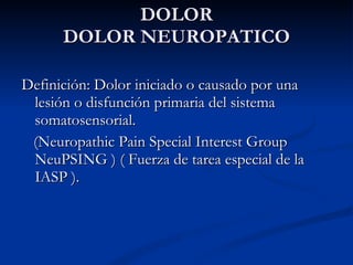 Dolor | PPT