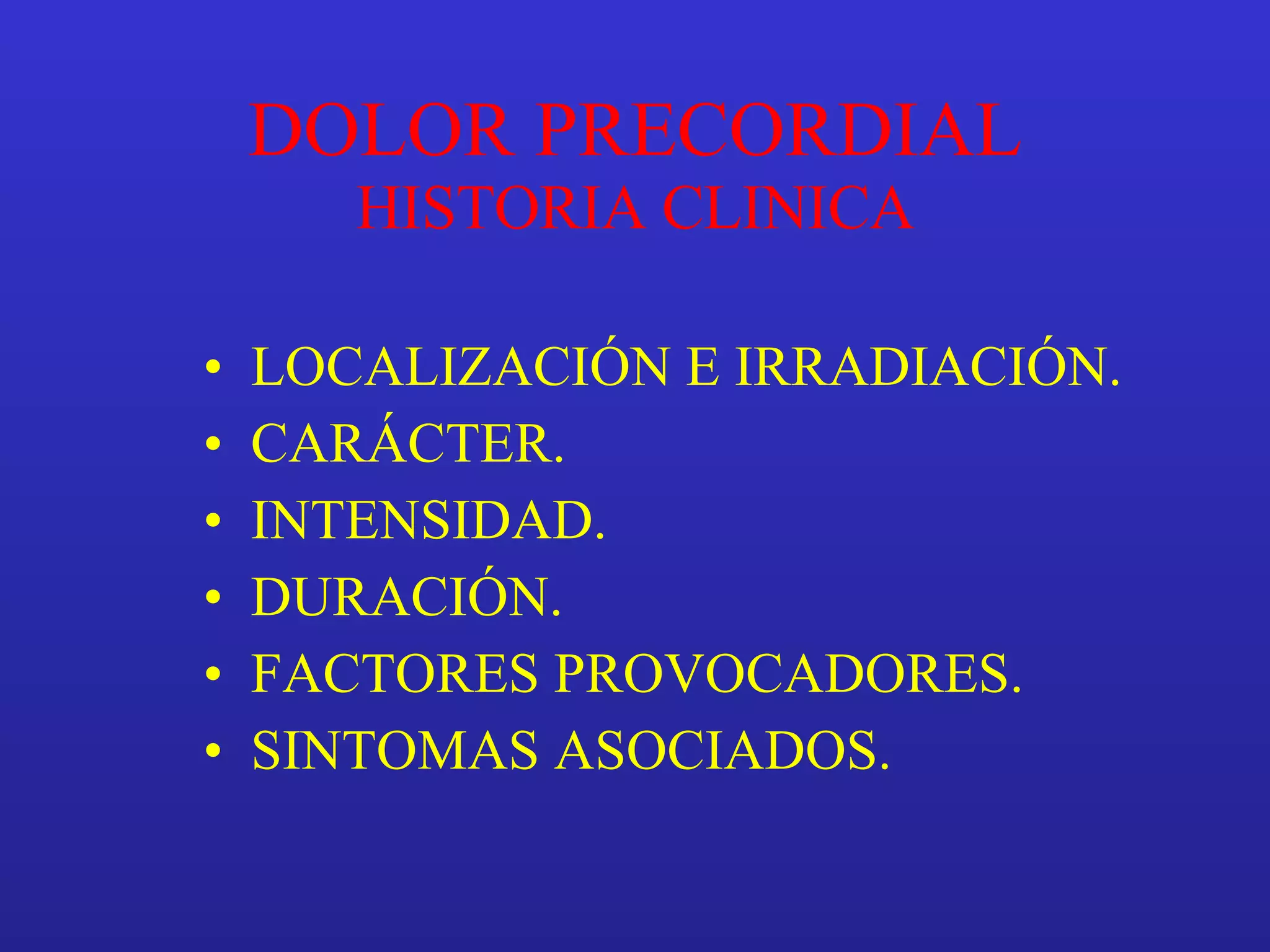 Dolor Precordial | PPT
