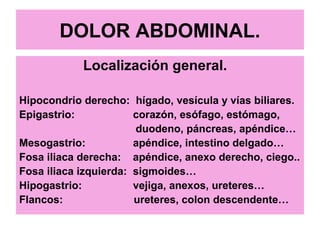 Dolor abdominal | PPT