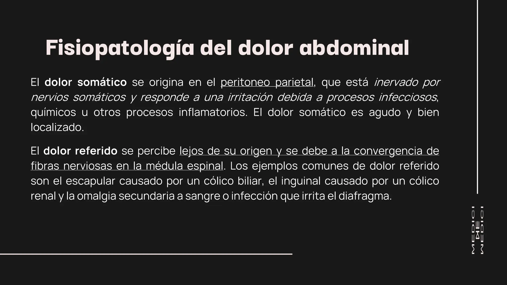 Dolor abdominal;Semiología y propedeutica | PPTX