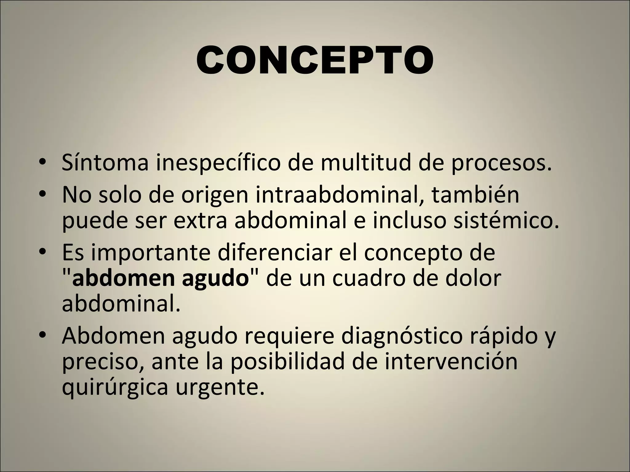 Dolor abdominal agudo | PPT