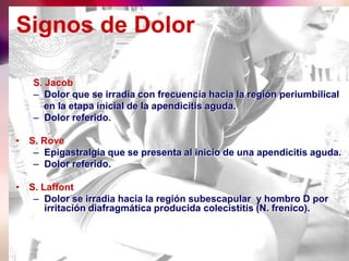 Dolor abdominal semio ii final | PPTX