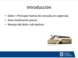 Dolor agudo farmacologia clinica | PPTX