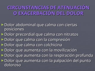 DOLOR BAR 2025 clase de catedra semiología UBA | PPT