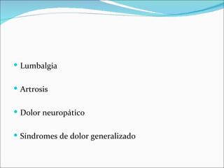 Dolor cronico no oncologico | PPT
