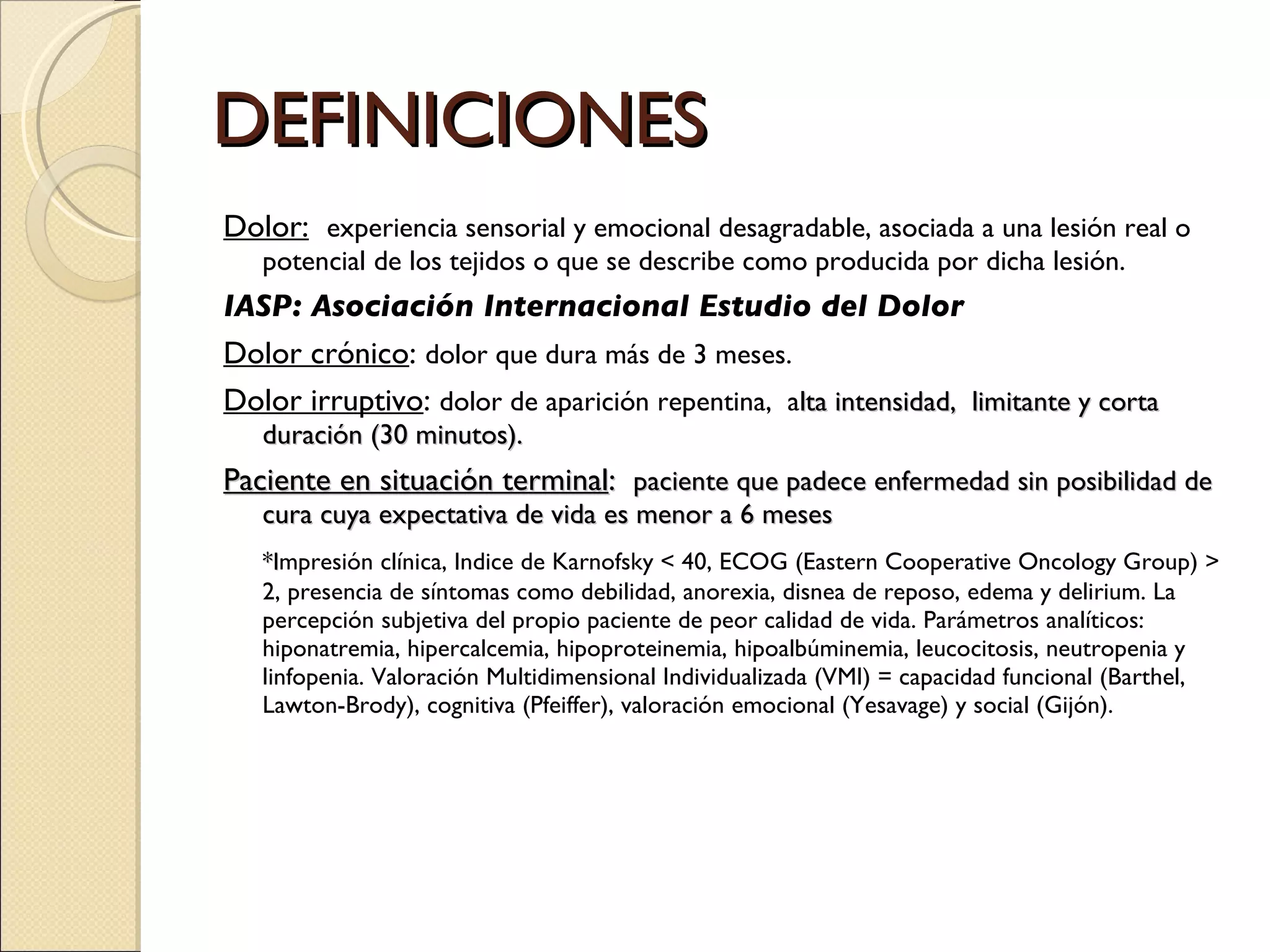 Dolor en paciente terminal | PPT | Pharmaceutical Drugs | Medical Health