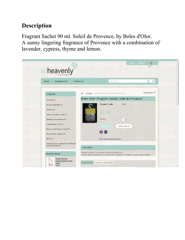 D'olor fragrant sachet | DOCX