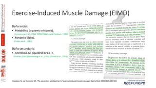 Dolor muscular post ejercicio. ¿Enemigo o aliado? | PPTX