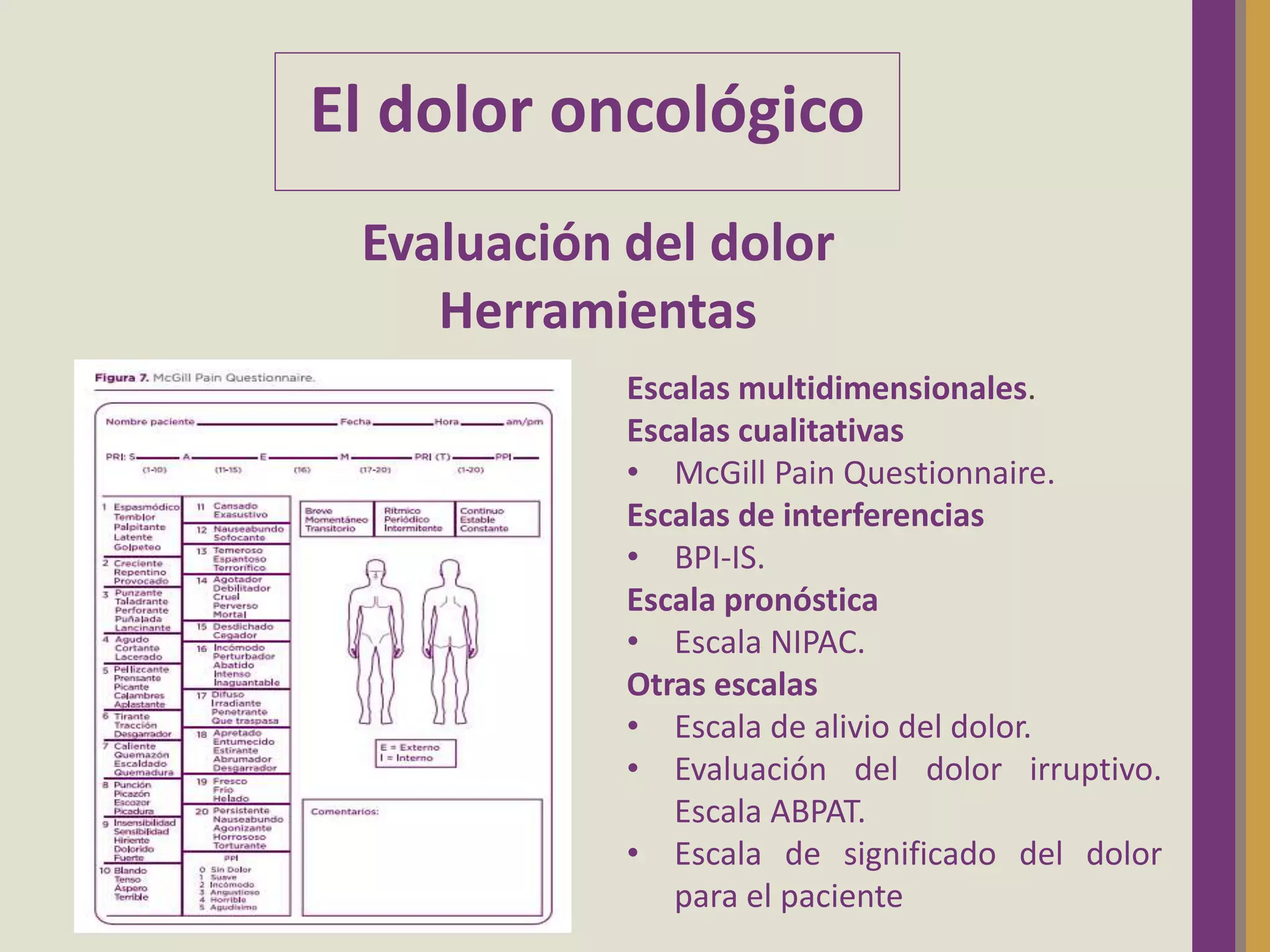 Dolor oncológico desde una perspectiva global | PPTX