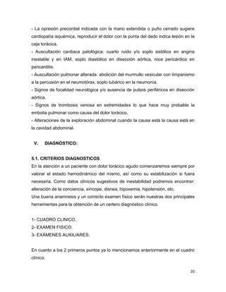 GUIA CLINICA DE DOLOR PRECORDIAL | DOCX
