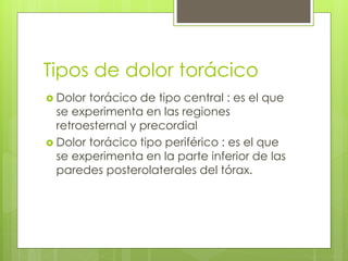 Dolor toracico | PPTX