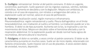 DOLOR TORACICO FISIOPATOLOGÍA Y LOCALIZACIÓN pptx | PPTX