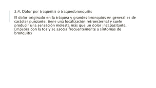 Dolor Toracico. Se encuentra su definición, sus causas, manifestaciones ...