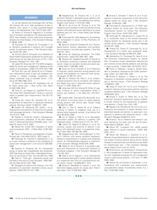 Dolor y cáncer. Autor Hui, Bruera 2014 pdf | PDF