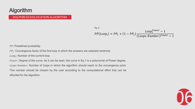 Dolphin Echolocation Optimization Algorithm | PPTX