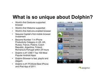 Dolphin Browser Overview 2012 | PDF | Browsers | Computer Software and ...