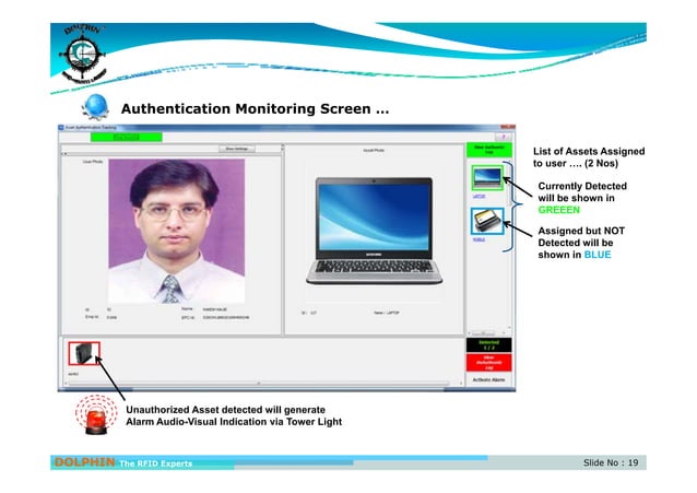Dolphin rfid laptop tracking with secure gate app latest