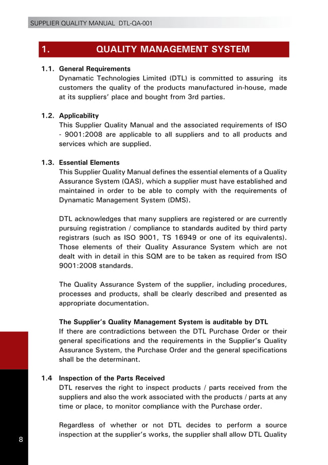 Dol status for suppliers | PDF