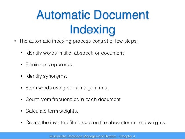 Text Indexing And Retrieval