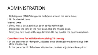 Dolutegravir Overview of an ARV medication.pptx