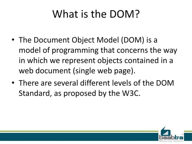 DOM Structure | PPT
