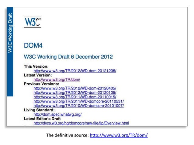 An Introduction to the DOM | PPTX | Web Design and HTML | Internet