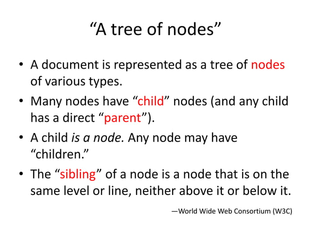 An Introduction to the DOM | PPTX | Web Design and HTML | Internet