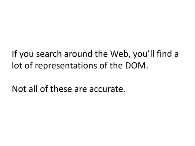 An Introduction to the DOM | PPTX | Web Design and HTML | Internet