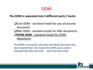 Document Object Model | PPTX | Web Design and HTML | Internet