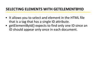 Dom in javascript | PPTX