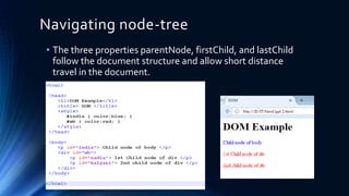 Document Object Model (DOM) | PPTX | Web Development | Internet